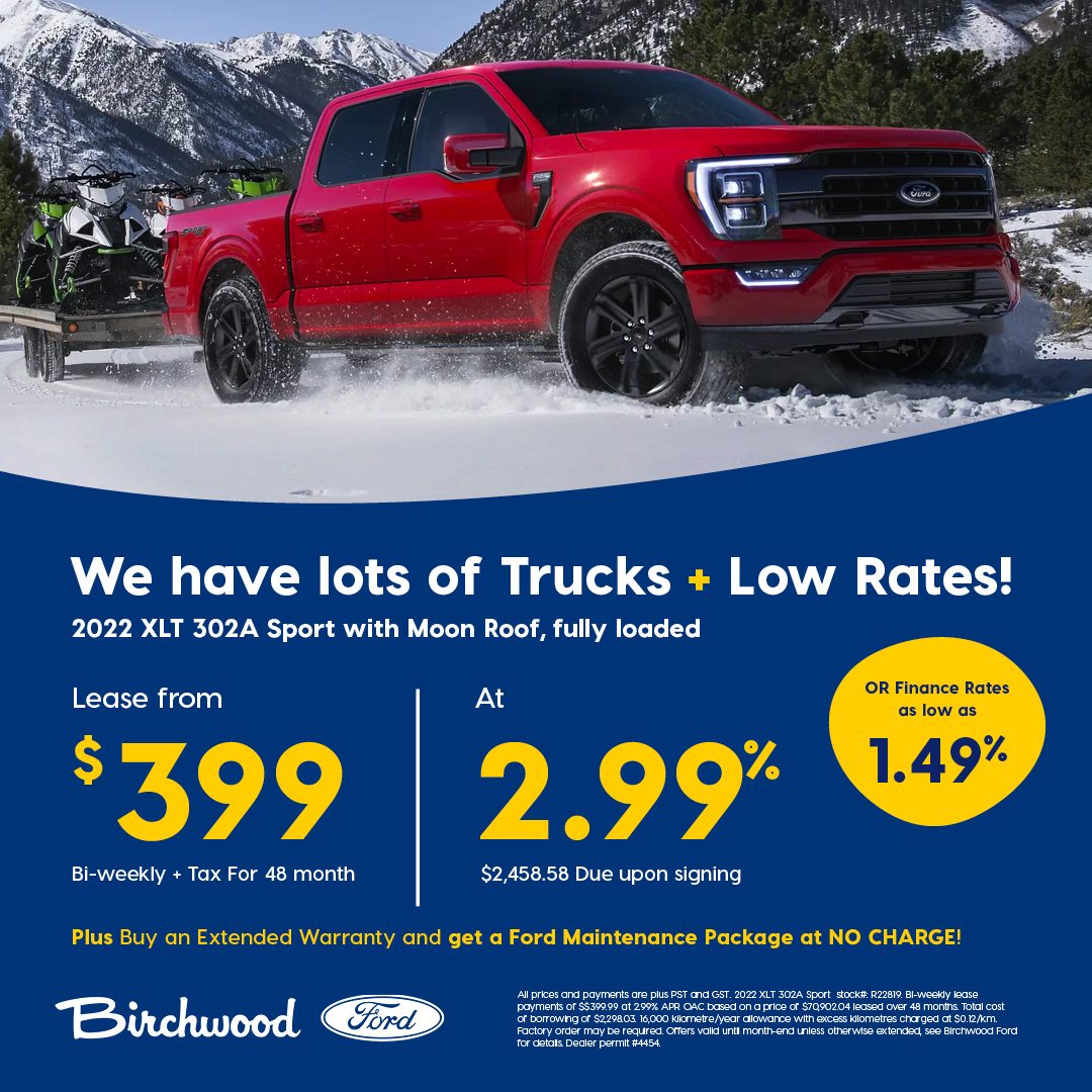 Monthly Vehicle Sales Offer | Birchwood Ford on Regent